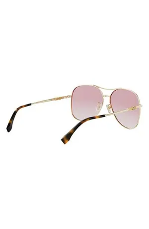 Fendi Graphy 61mm Gradient Pilot Sunglasses