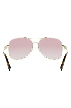 Fendi Graphy 61mm Gradient Pilot Sunglasses
