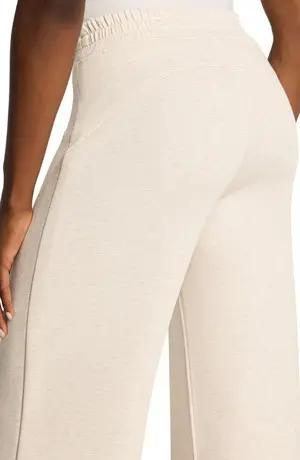 Spanx Airessentials Wide Leg Pants - Oatmeal Heather