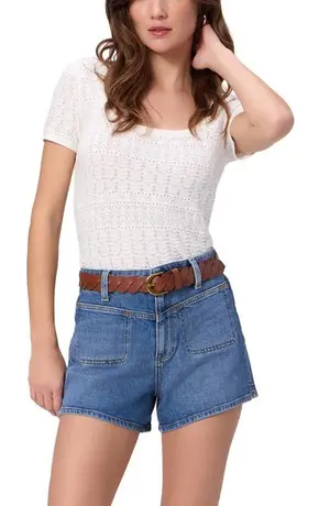 Paige Ultra High Waist Denim Shorts