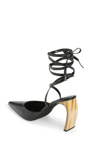 Jeffrey Campbell Accural Ankle Wrap Pumps - Black