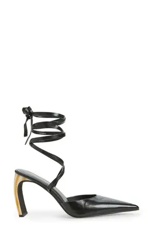 Jeffrey Campbell Accural Ankle Wrap Pumps - Black