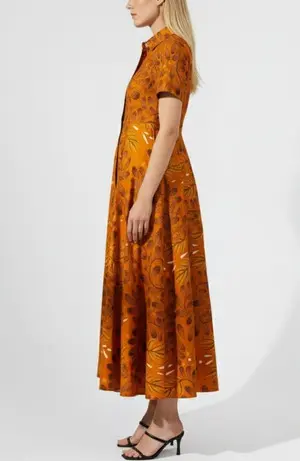 ELISAMAMA Feyi Shirt Dress - Brown