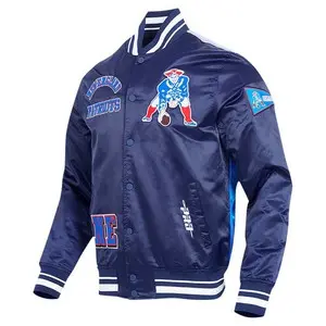 PRO STANDARD New England Patriots Sublimated Satin Full-snap Jacket