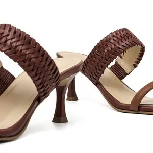ALTA Etta Leather Sandals - Cognac
