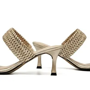ALTA Etta Leather Sandals - Gold