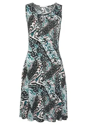LASCANA Printed Keyhole Dress