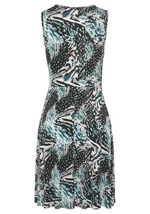 LASCANA Printed Keyhole Dress