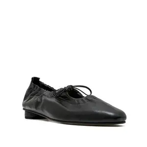 ALTA Gemma Leather Flats - Black