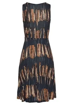 LASCANA Printed A-line Dress With Strap Detail