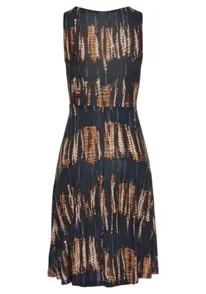 LASCANA Printed Tie Detail V-neck Dress