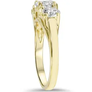 BLISS DIAMOND 2ct Three Stone Diamond 14k Gold Ring