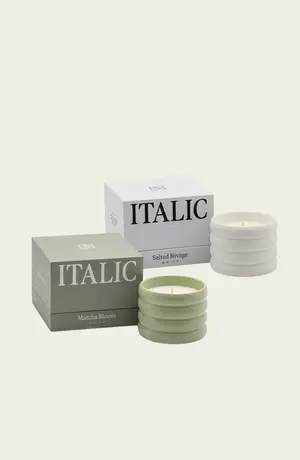 ITALIC Ceramic Candle - Salted Rivage/matcha Bloom