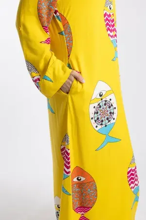 LE FAFO Printed Shirtdress