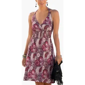 LASCANA Printed Halterneck A-line Dress