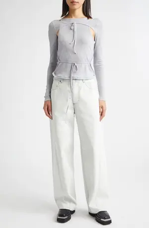 Eckhaus Latta Flip Tie Front Top