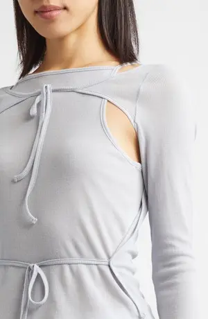Eckhaus Latta Flip Tie Front Top