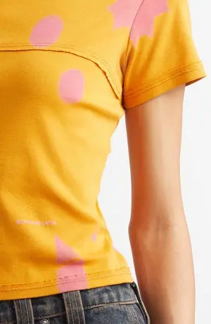 Eckhaus Latta Lapped Baby Tee