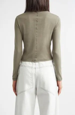 Eckhaus Latta Lapped Appliqué Baby Tee