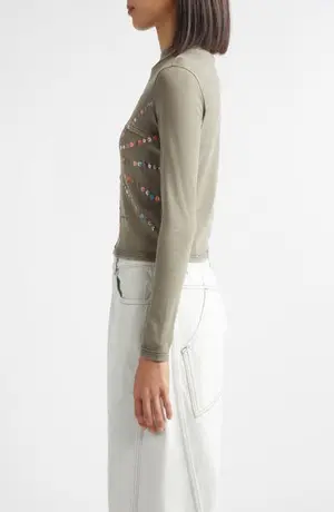 Eckhaus Latta Lapped Appliqué Baby Tee