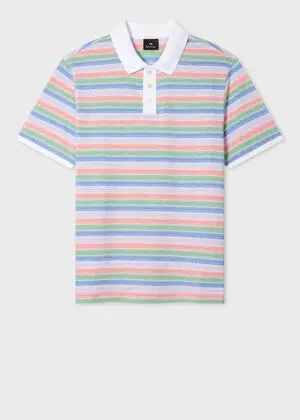 Paul Smith Stripe Cotton Polo Shirt