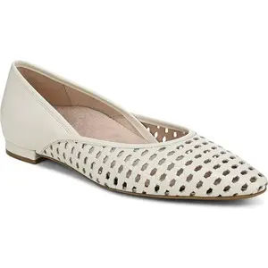 Vionic Gracia Leather Flat Ivory