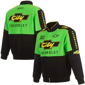 JH DESIGN Nascar City Chevrolet Legend Twill Jacket - Black