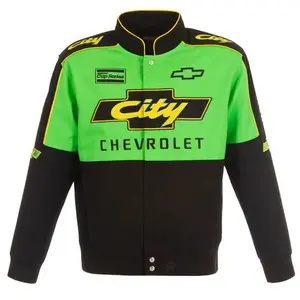 JH DESIGN Nascar City Chevrolet Legend Twill Jacket - Black