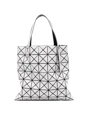 BAOBAO ISSEY MIYAKE Prism Matte Small Tote Bag - Grey