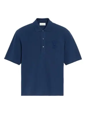 Ami Paris Logo Polos For Men
