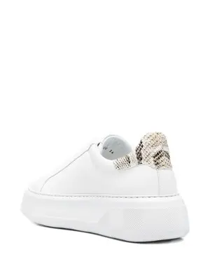 Woolrich Chunky Court Leather Sneakers - White
