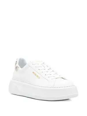 Woolrich Chunky Court Leather Sneakers - White