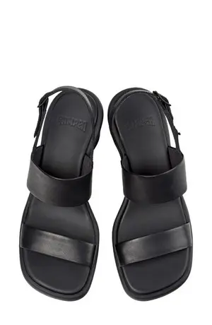 Camper Louise Slingback Wedge Sandals - Black