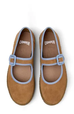 Camper Peu Terreno Mary Jane Flat - Medium Brown