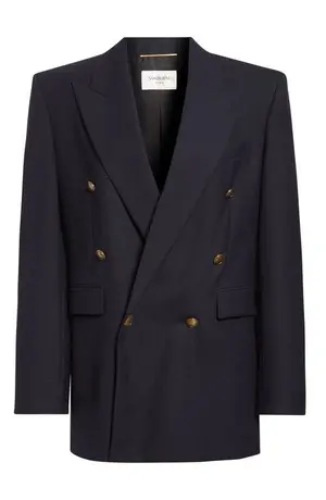Saint Laurent Double-breasted Wool Blazer
