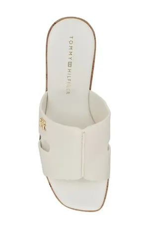 Tommy Hilfiger Heliena Platform Wedge Slide Sandal - Whi01