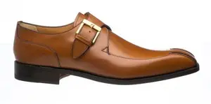 FERRINI French Calf Monk Strap Shoes - Brown