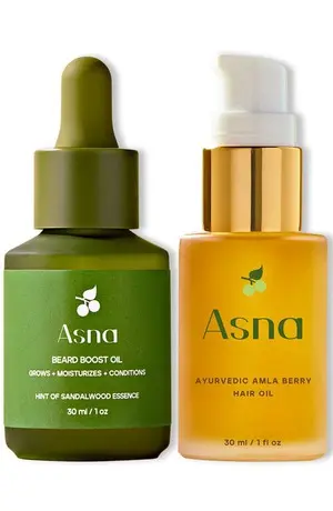 ASNA Beard Oil And 3-in-1 Hair Oil Set - None