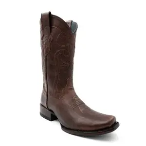 FERRINI Wyatt Western Boot - Chocolate