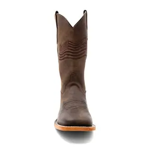 FERRINI Patriot Western Boots - Chocolate