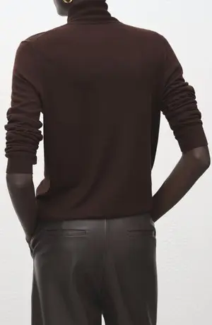 Mango Turtleneck Knit Sweater