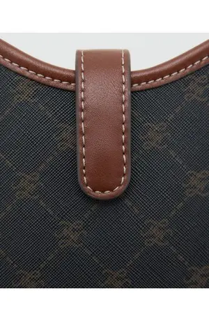 Mango Logo Print Crossbody Phone Bag