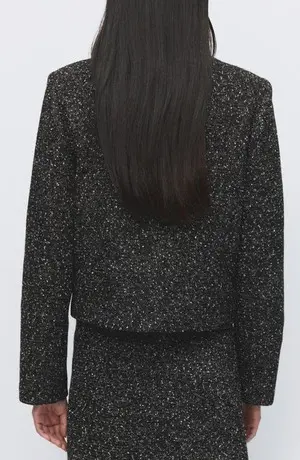 Mango Fleck Knit Jacket