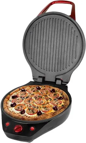 BRENTWOOD Pizza Maker And Grill - Red