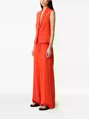 Claudie Pierlot Button-fastening Tie-back Waistcoat - Orange
