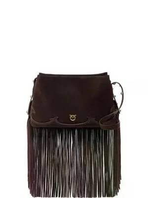 Pinko Fringed Shoulder Bag