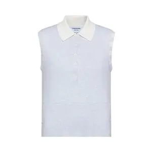 Thom Browne Milano Stitch Sleeveless Polo Shirt