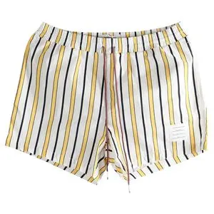 Thom Browne Striped Swim Short - Yellow