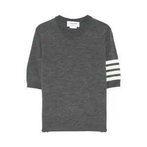 Thom Browne 4 Bar Wool Stripe Tee