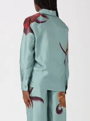 La DoubleJ Silk Floral Print Shirt